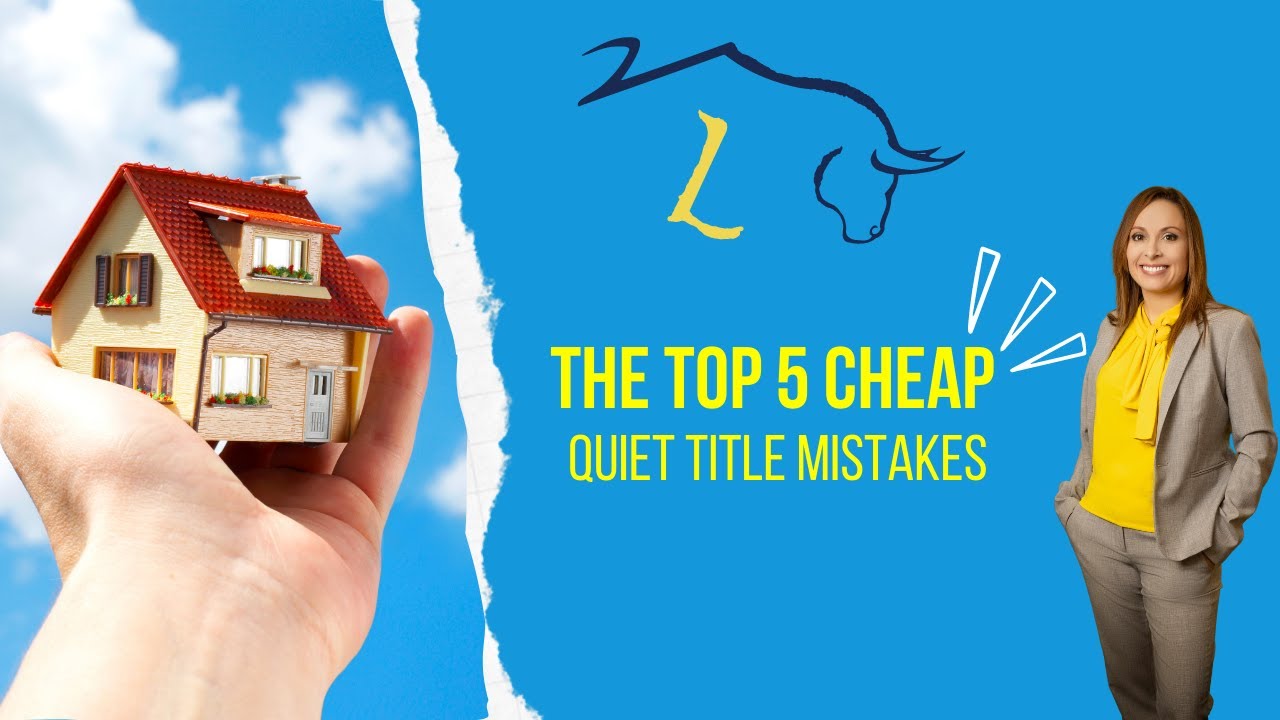 THE TOP 5 CHEAP QUIET TITLE MISTAKES - YouTube