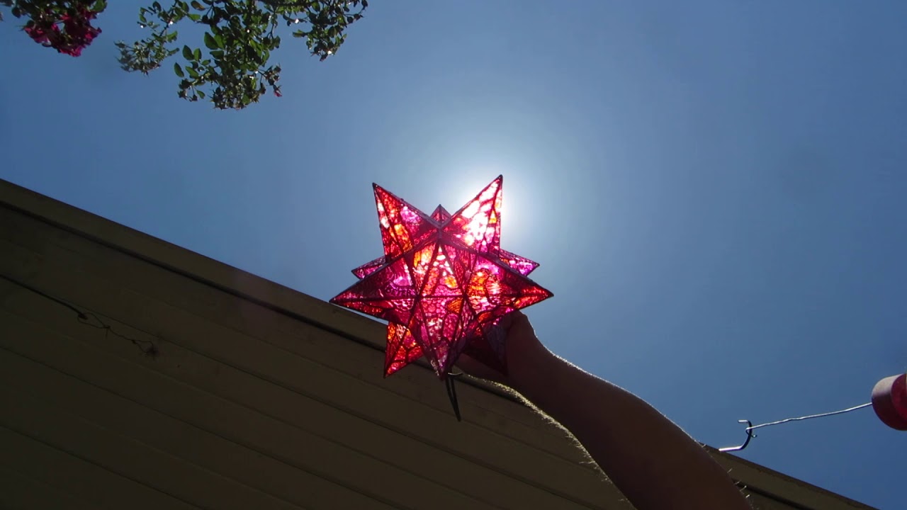 Red 12 pointed star - YouTube