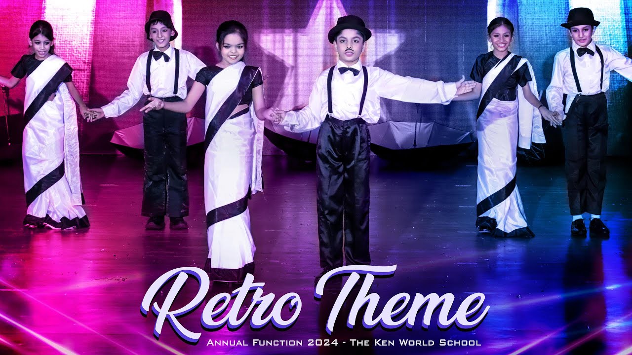 Retro Theme | Dance Performances | Annual Function 2024 | The Ken World ...