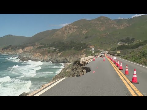 Part of California's Highway 1 collapses - YouTube