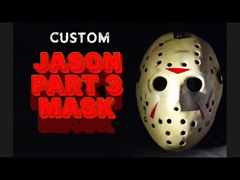 Custom Friday the 13th part 3 mask - YouTube