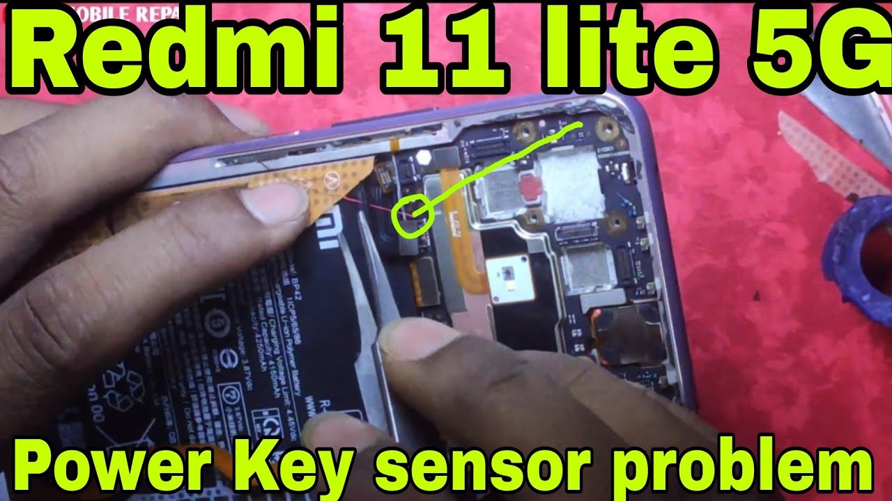 Xioami 11 lite 5G power Button problem || Redmi 11 lite 5G power patta ...