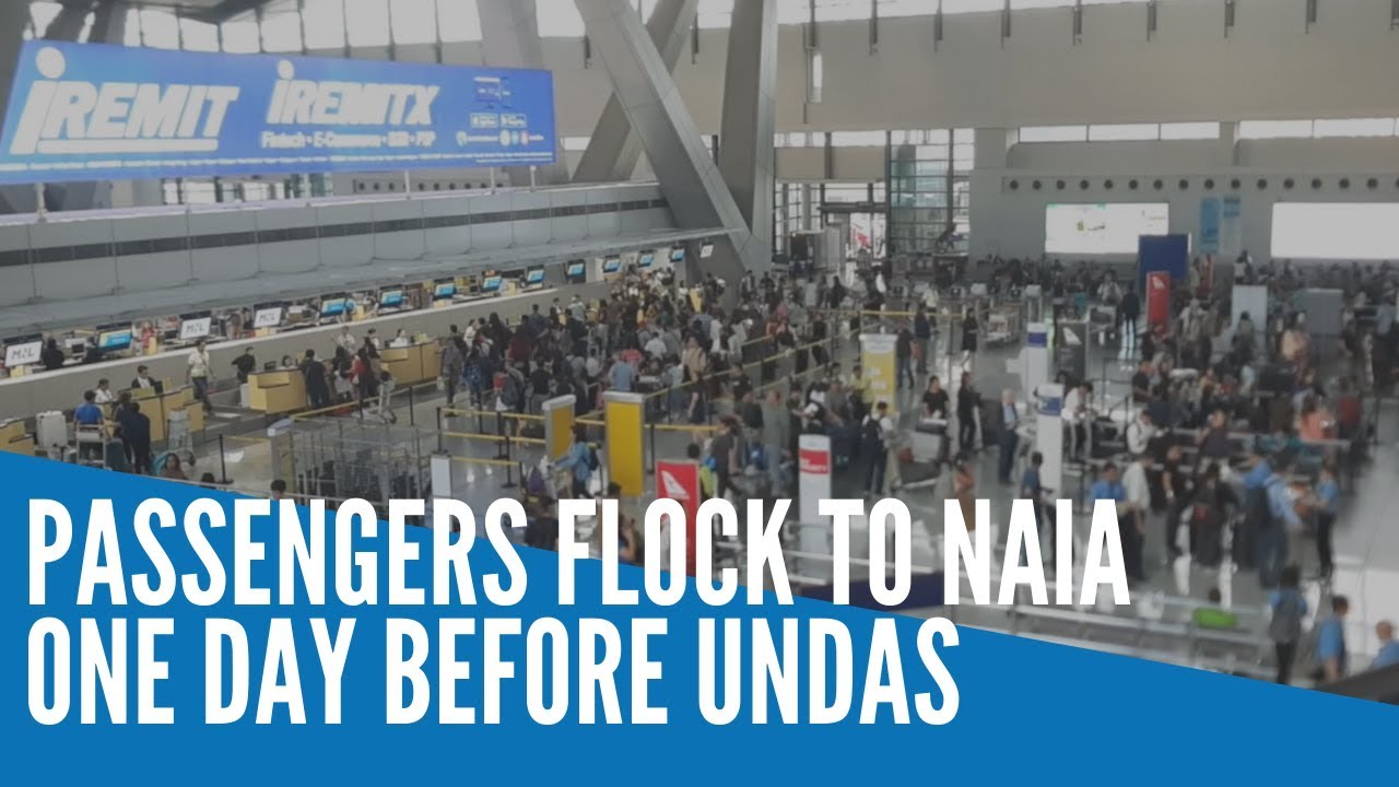 Passengers flock to Naia one day before 'Undas' - YouTube
