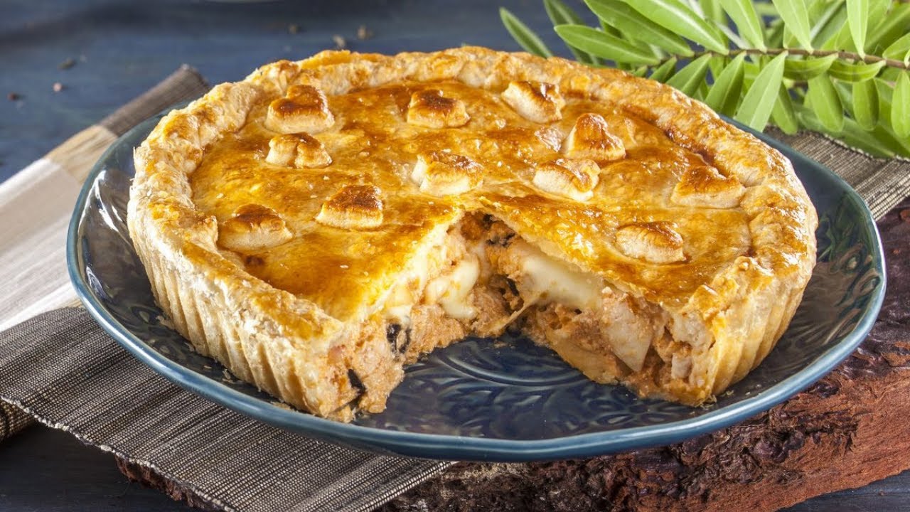Empada de frango cremosa simples e fácil derrete na boca, receita para ...