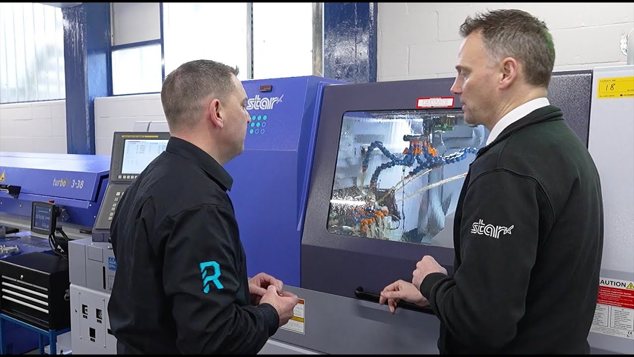 24/7 production with Restormel Machine's new sliding head lathe - YouTube