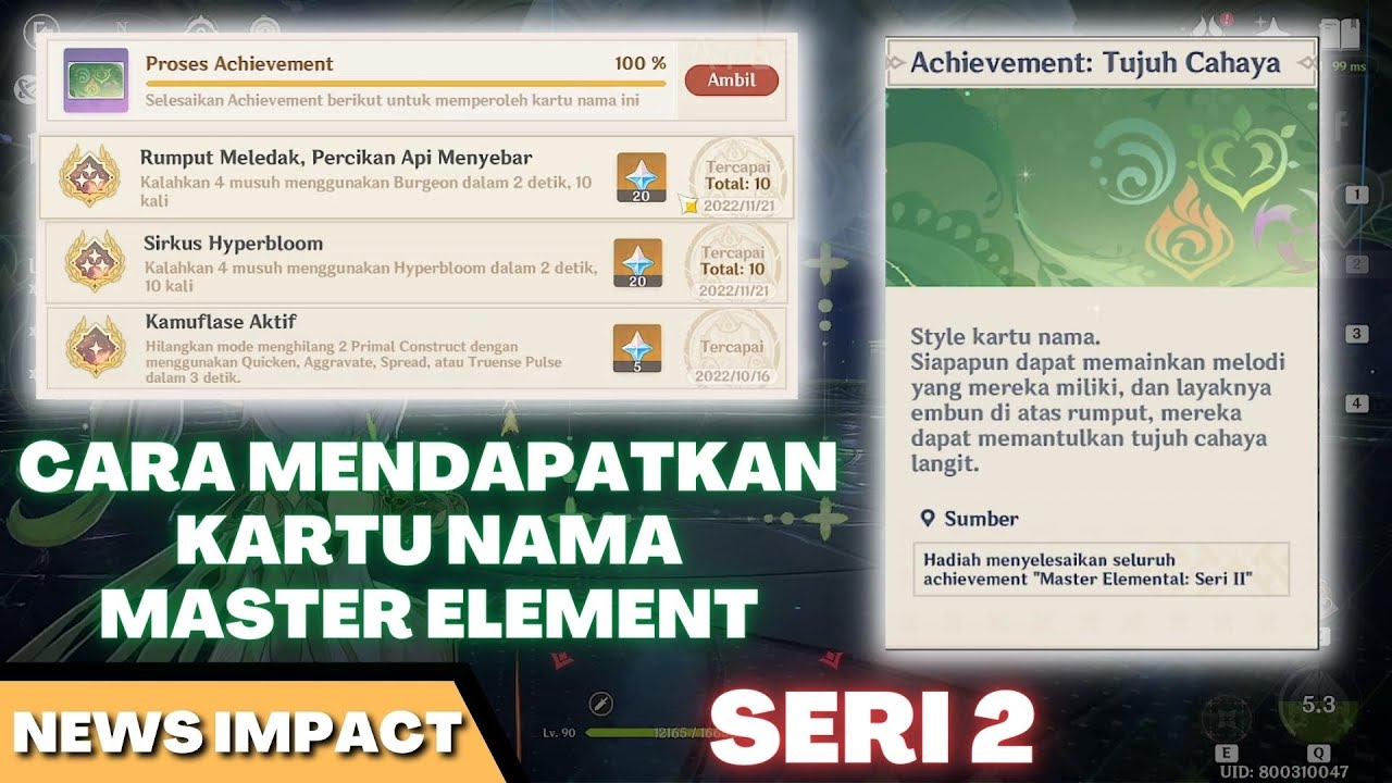 Langsung Dapet !! Kartu Nama "MASTER ELEMENT SERI 2" - GENSHIN IMPACT ...