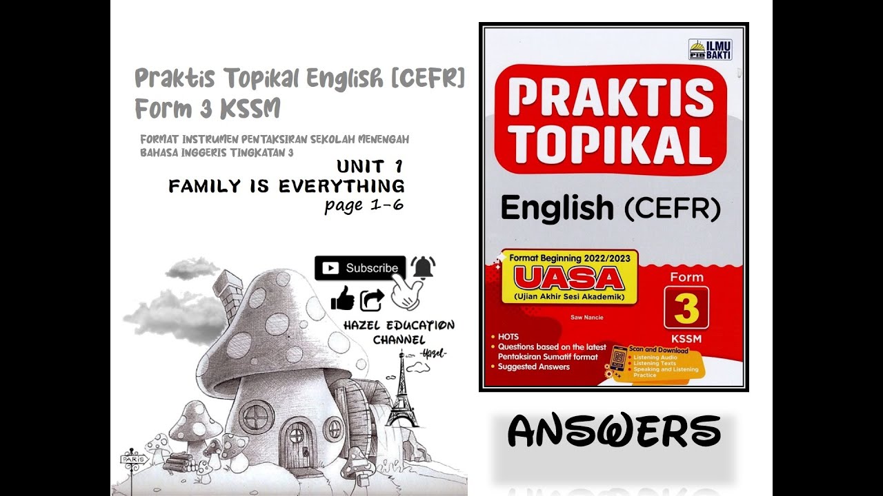 Praktis Topikal English [CEFR] Form 3_Unit 1_Family is Everything ...