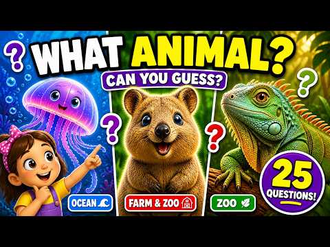 Name that Animal. Quiz for young children. In UK English. - YouTube