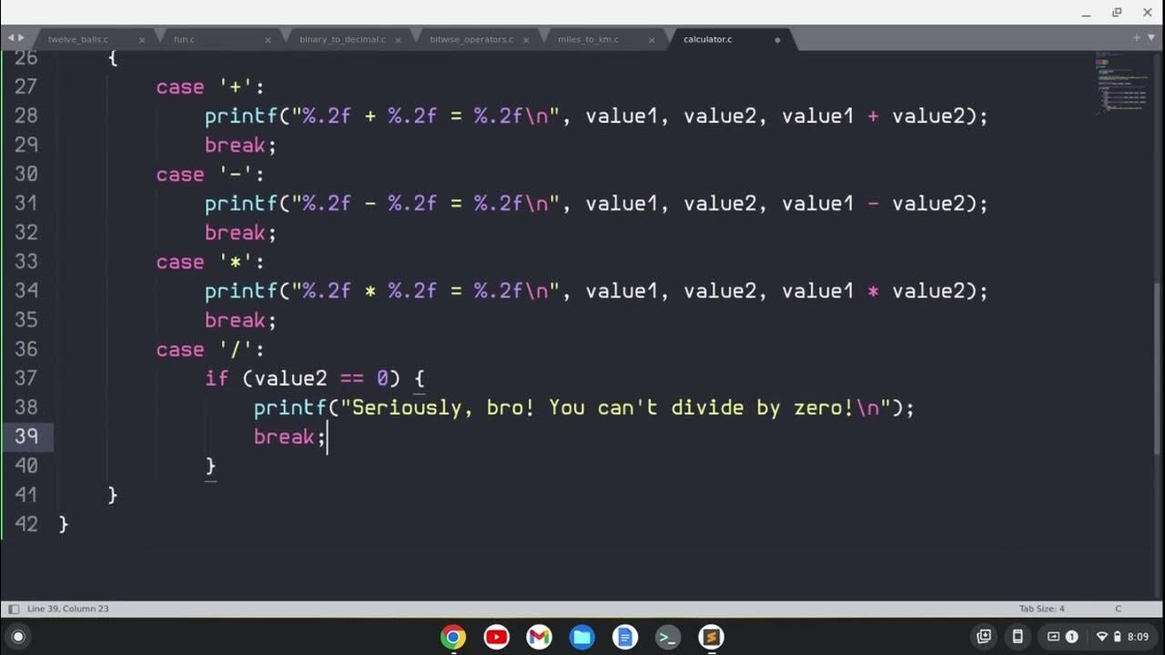 Build a Simple Calculator in C - YouTube