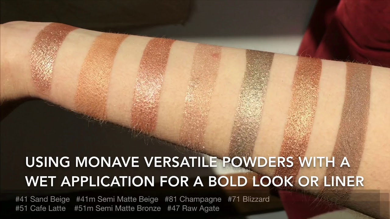 Monave Beige Versatile Mineral Powders for Eyes - YouTube