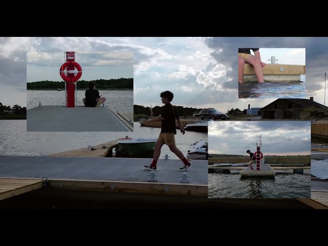 Long lasting heavy duty pontoons for boat harbors and marinas.