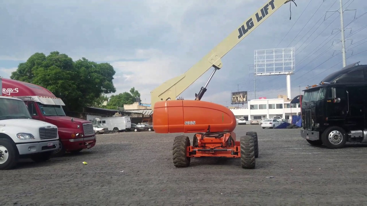 Elevador telescopio JLG E600 AÑO 2000 - YouTube