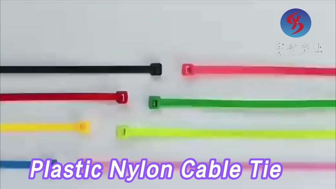 Colorful Plastic Nylon Cable Tie Self Locking For Bounding Wires - YouTube