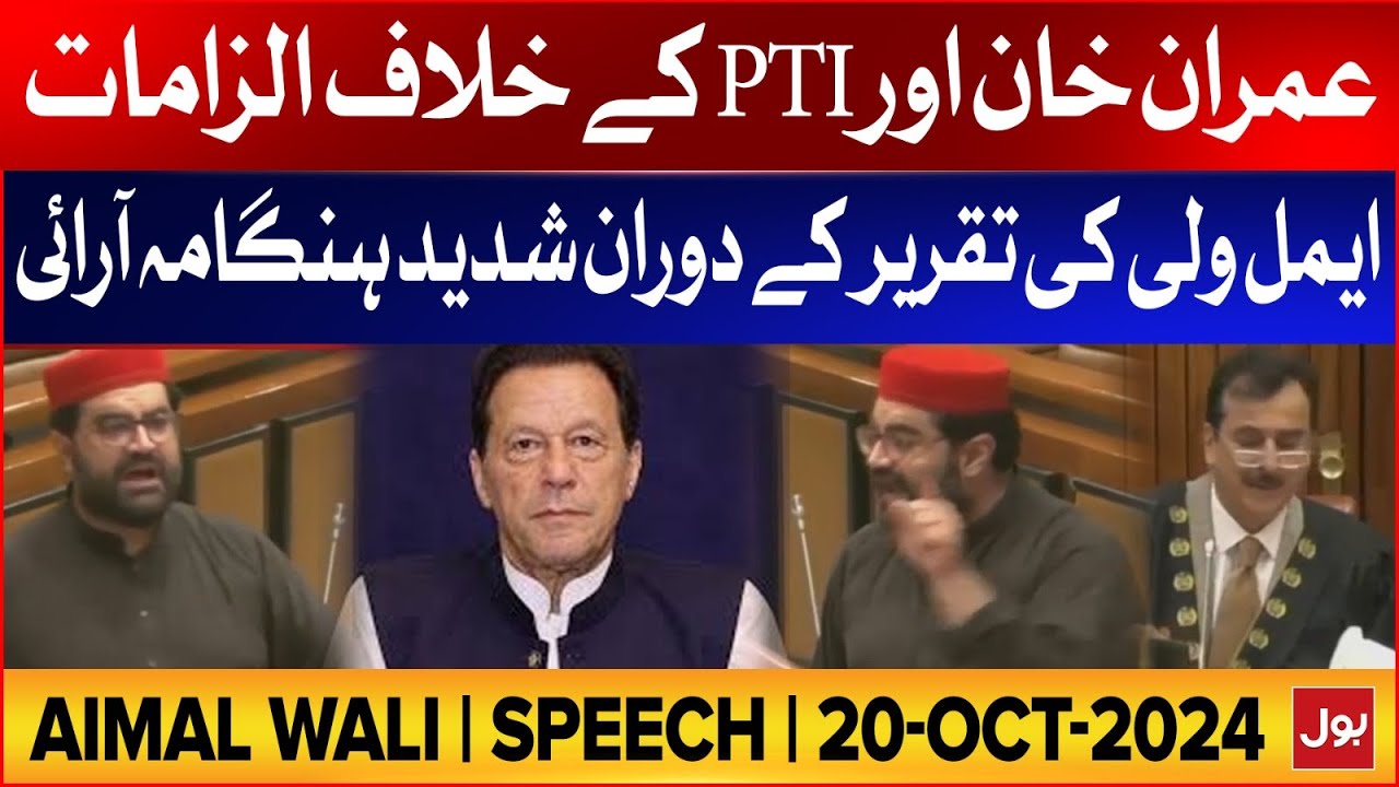 Aimal Wali Khan Speech At Senate session | Big Allegations Against ...