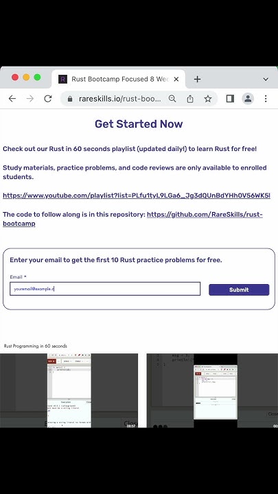 Rust In 60 Seconds Practice Your New Knowledge On Leetcode Video 8 Youtube