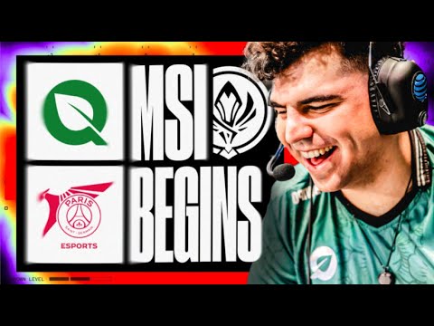 MSI BEGINS FLYQUEST TAKES ON PSG - LCS VS PCS - MSI 2024 - CAEDREL - YouTube