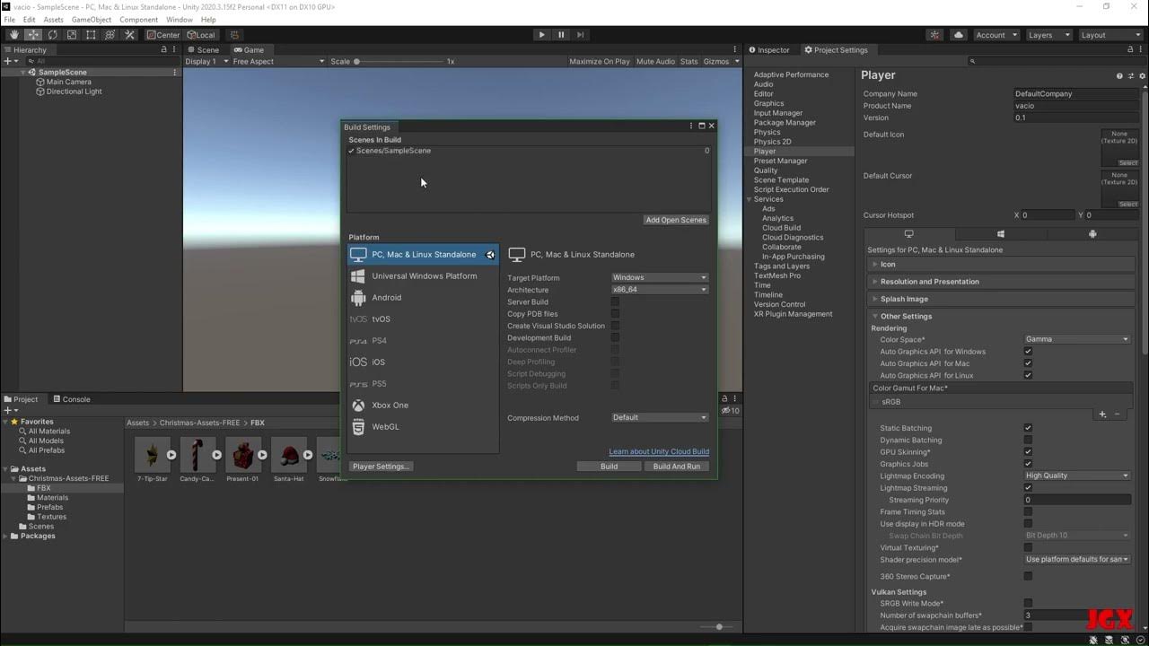 conociendo unity Project Setting 2 - YouTube