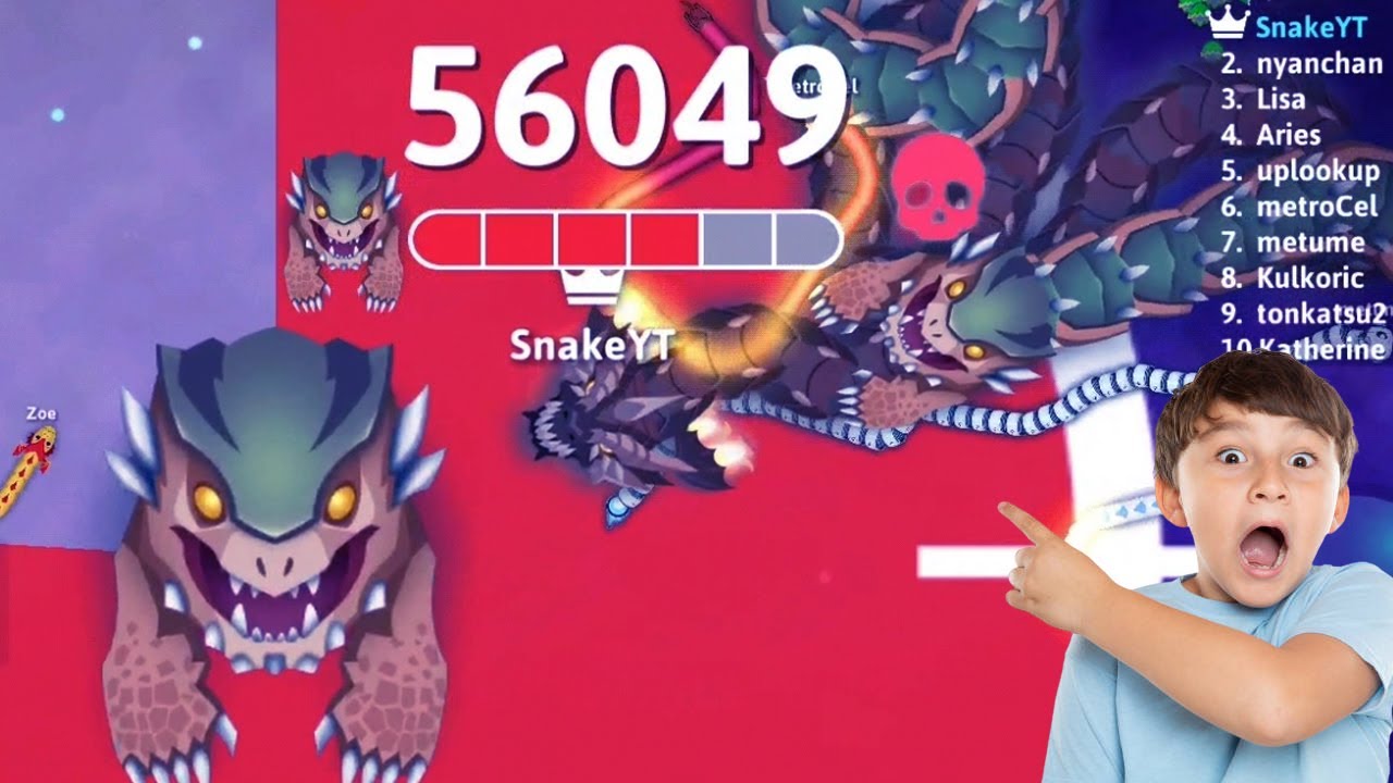 Snake.io 🐍 New Boss Basilisk VS Boss Igneous Burn 🐍 Epic Snake io ...