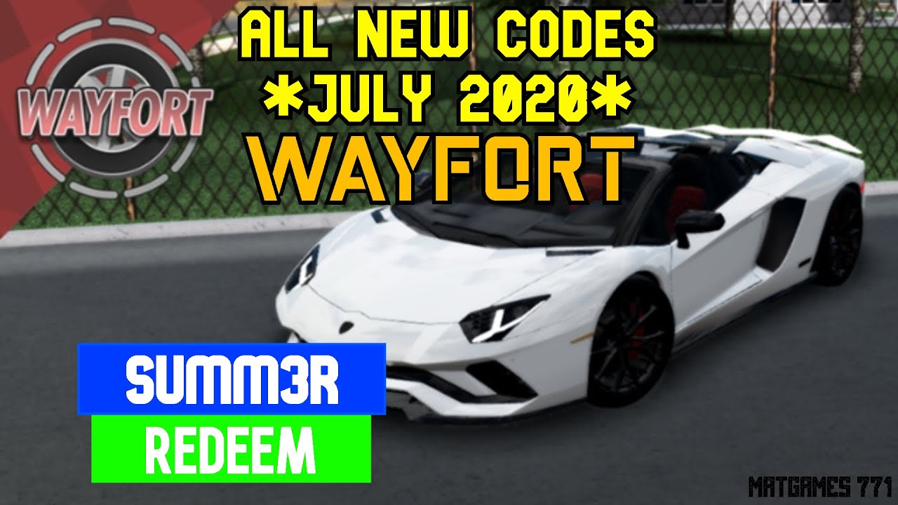 *JULY 2020* WAYFORT WORKING CODES - YouTube