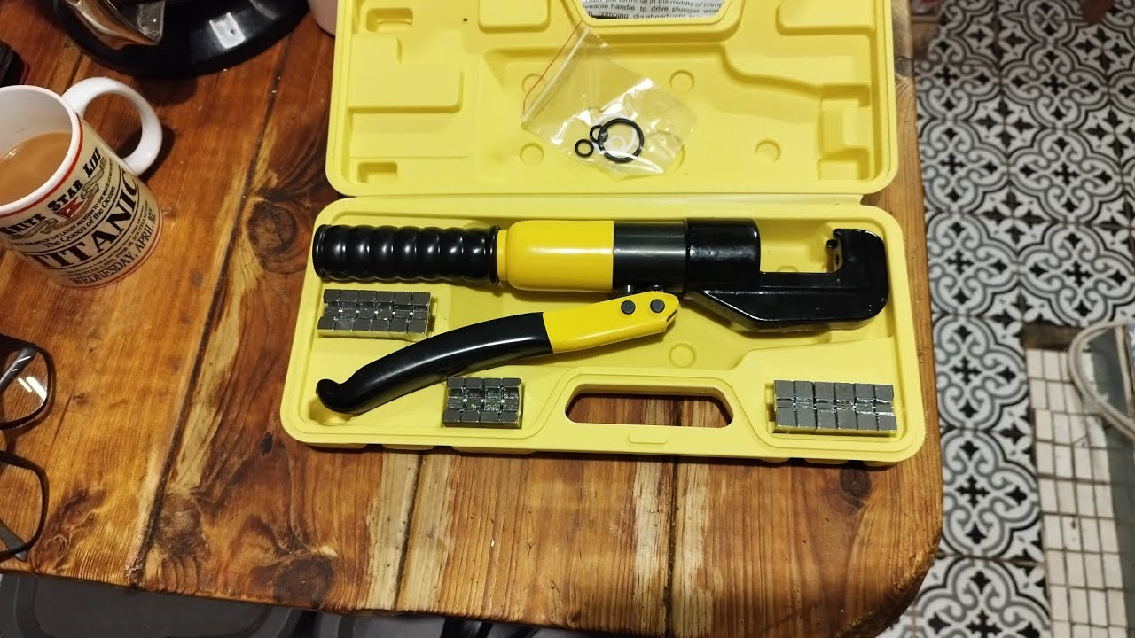 16 ton hydraulic cable crimp from Temu - YouTube