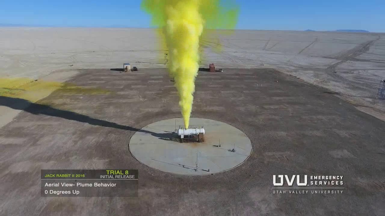 Trial #8, Jack Rabbit II chlorine release tests - YouTube