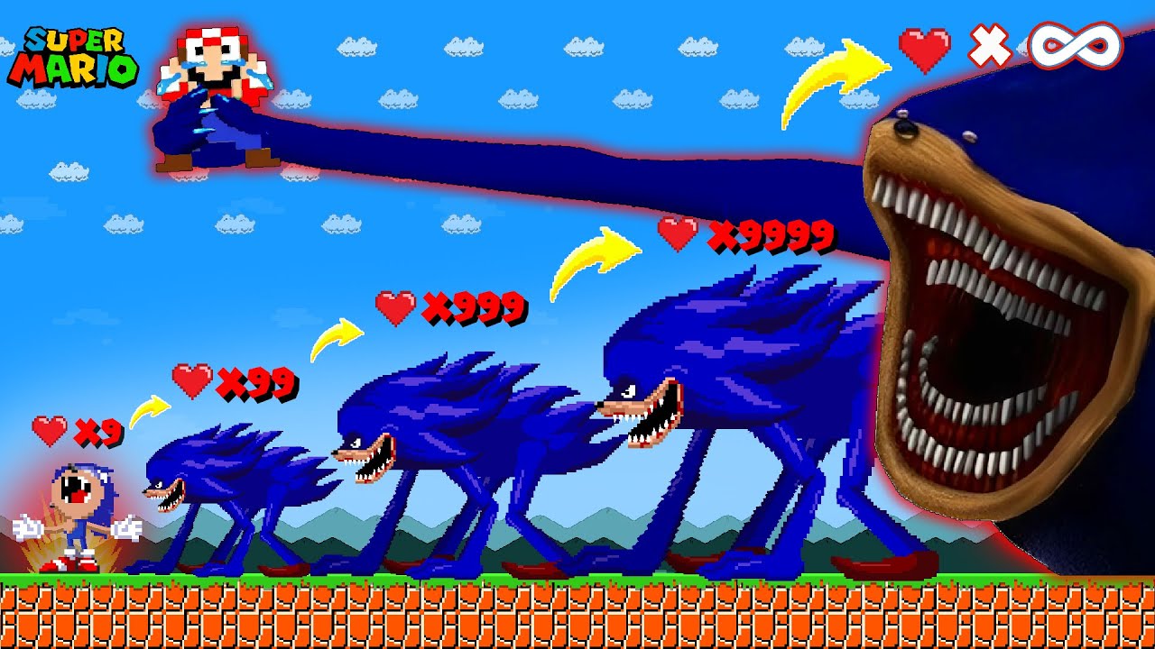 Super Mario vs EVOLUTION of Sonic DEER Monster All Bosses | 99 Nights ...