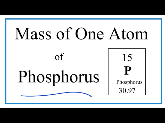 Phosphorus Atomic Mass