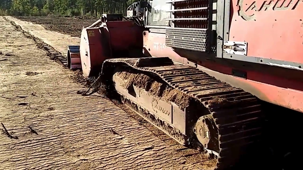 AHWI RT350 Rodfræsning AHWI RT 350 med RF 1000 rodfræser - YouTube