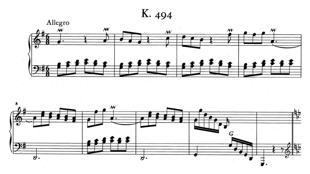 Scarlatti: Keyboard Sonata in G major, K.494 - YouTube