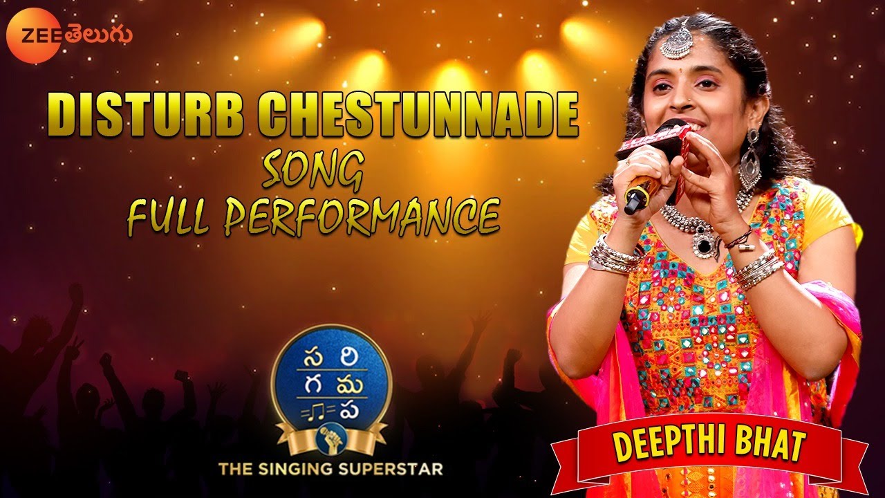 Deepthi - Disturb Chestunnade Song Performance |SaReGaMaPa-The Singing ...