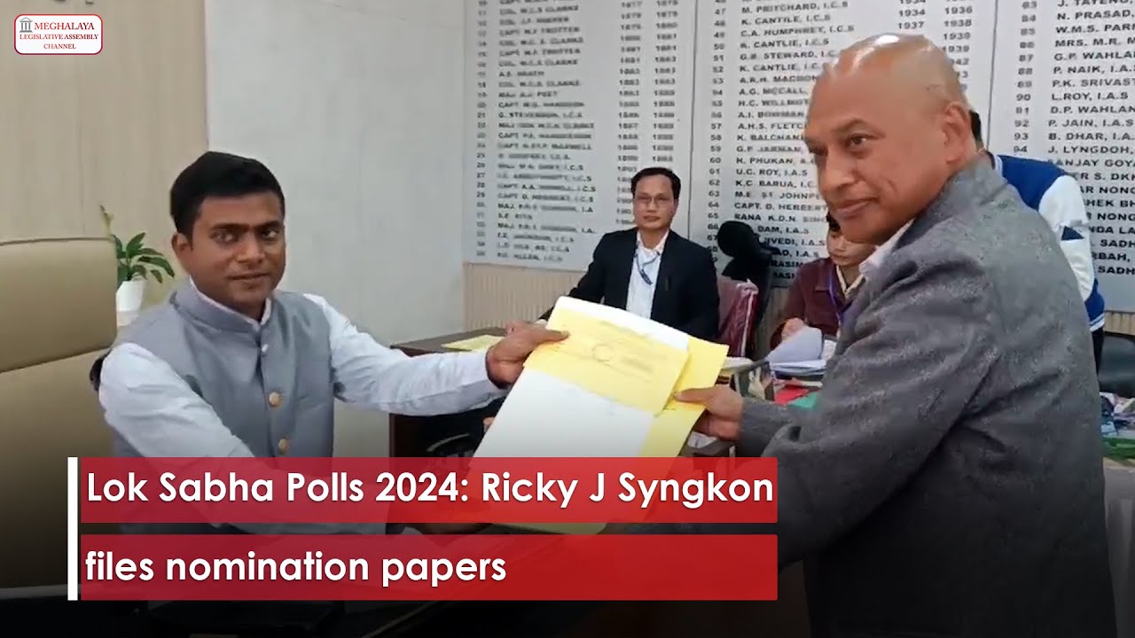 Lok Sabha Polls 2024: Ricky J Syngkon files nomination papers - YouTube