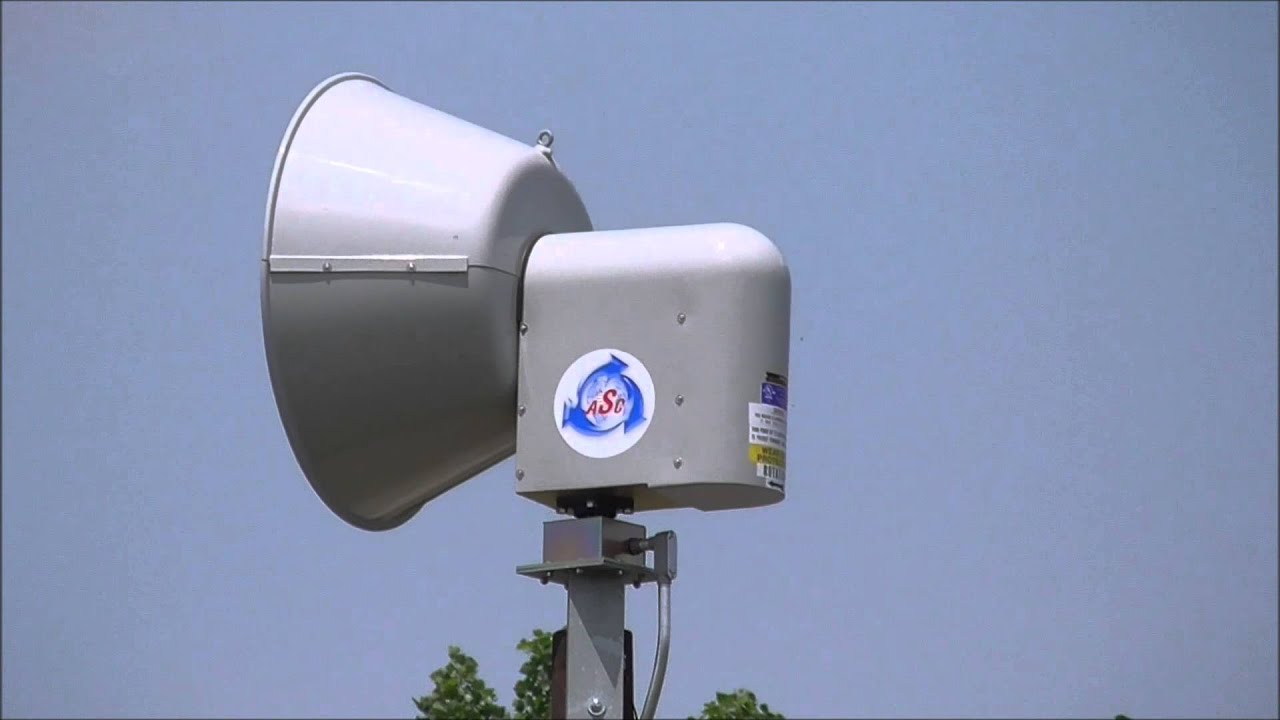 ASC T-128 Siren Test Goshen, IN - YouTube