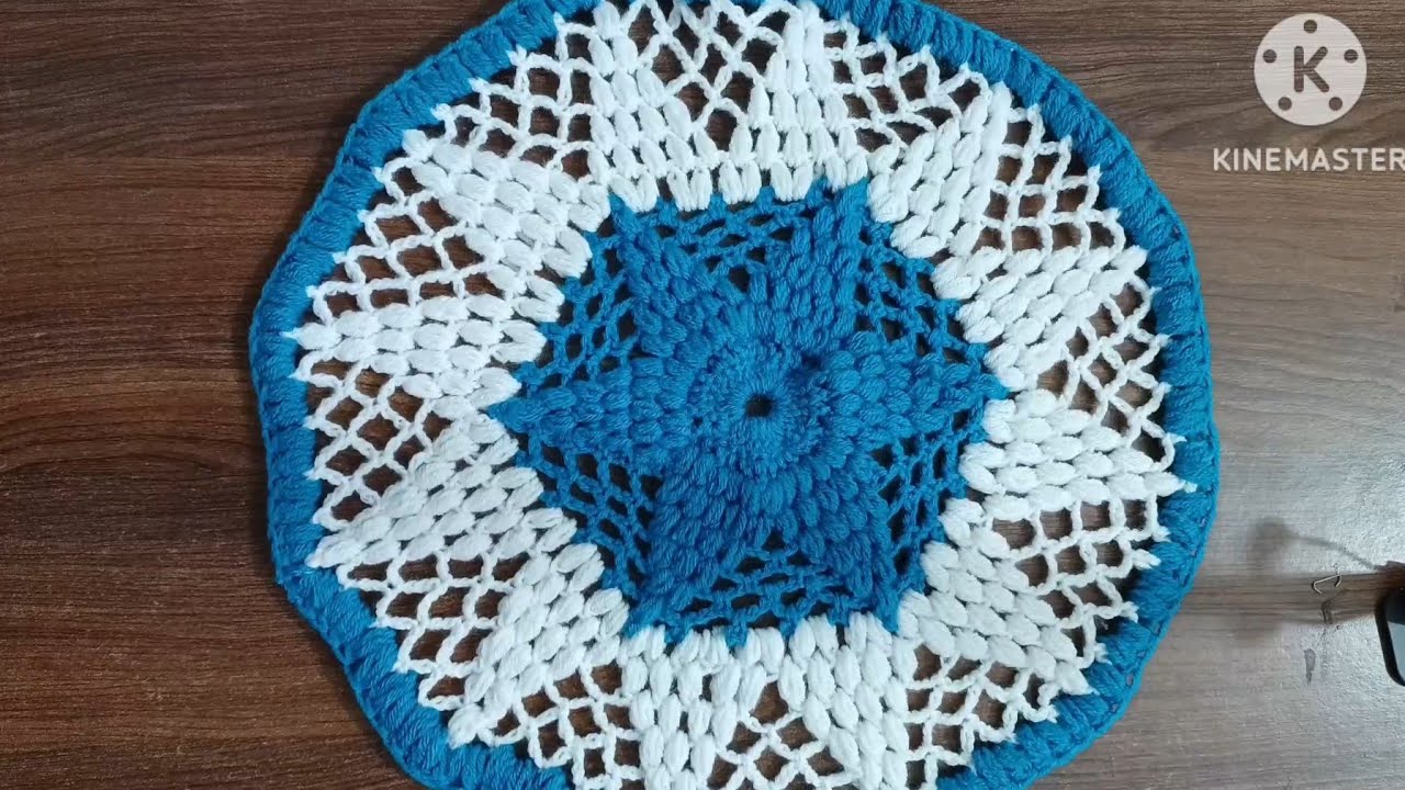 Thalposh design |woolen round design |DIY|woolen Rumal design - YouTube