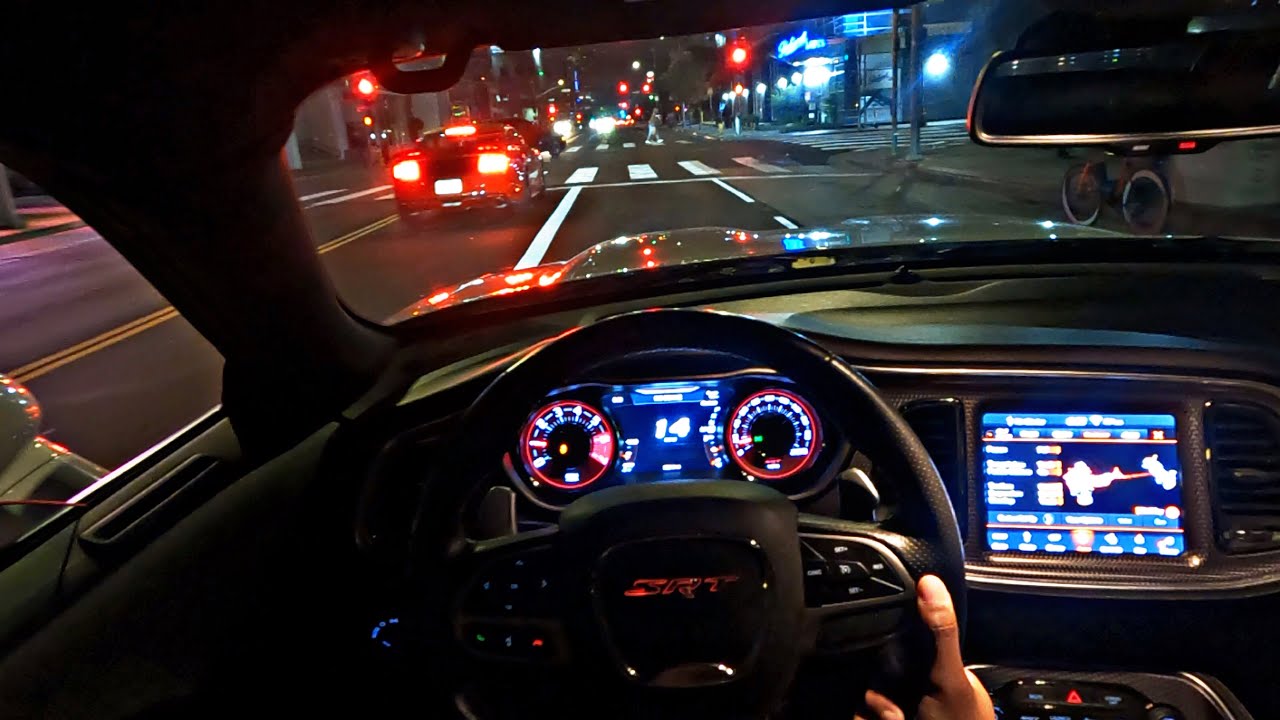 LATE NIGHT POV IN MY DODGE HELLCAT IN DOWNTOWN LA🌴 - YouTube