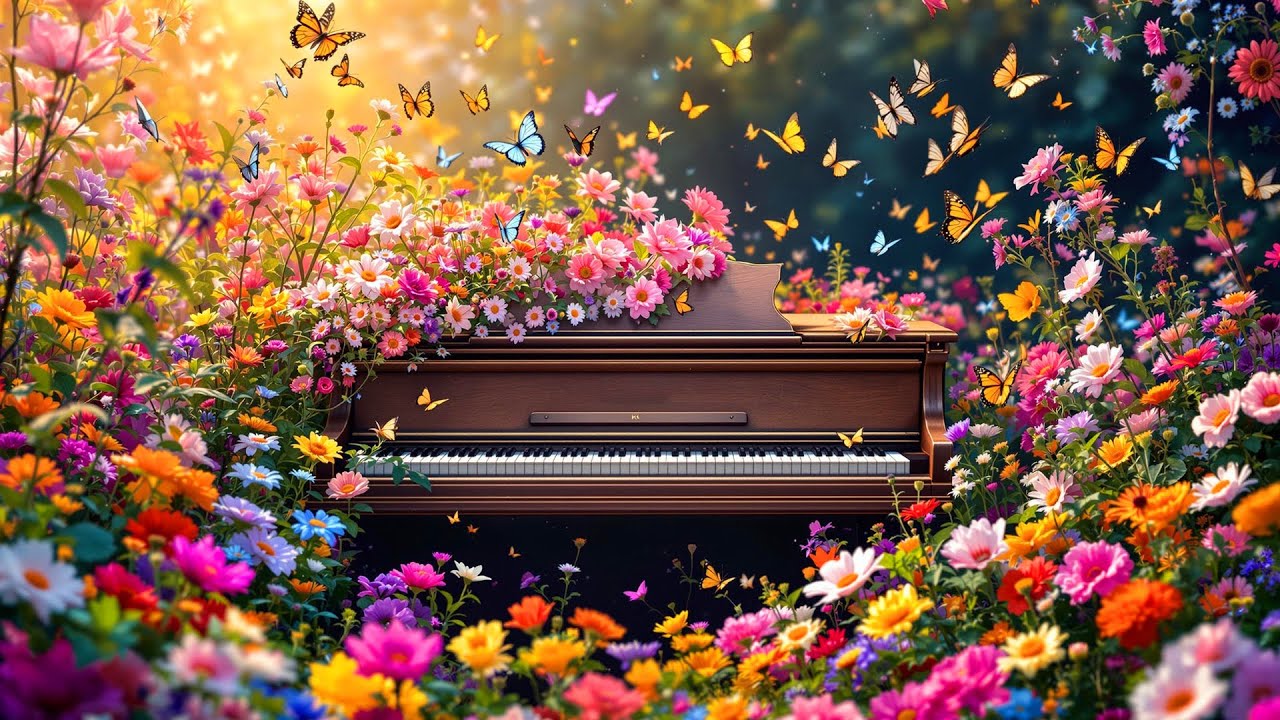 Relaxing Spring Piano Music 🎹 | Peaceful Meditation & Calm Vibes - YouTube
