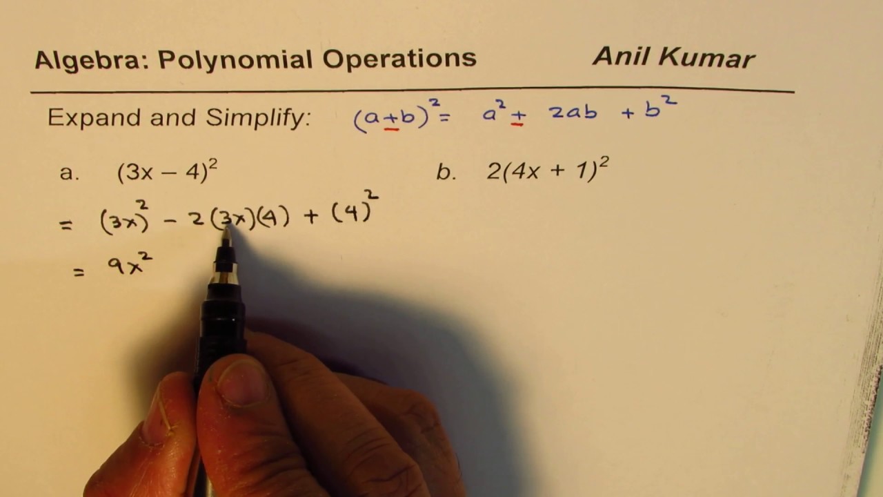 Binomial Expansion Of Sum Of Squares YouTube