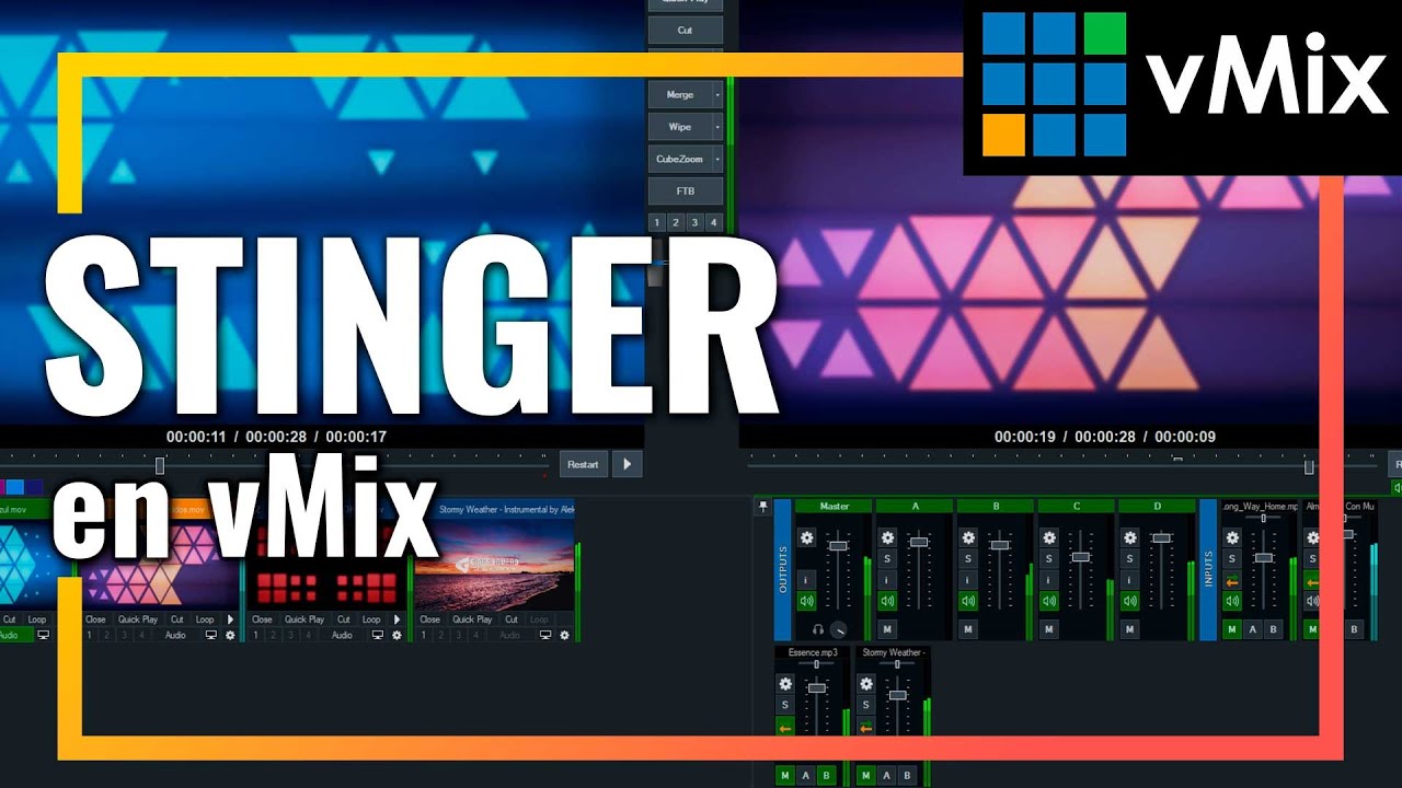 Stinger en vMix 🐝 Cómo utilizar Stinger para crear transiciones animadas en vMix | Tutorial ...