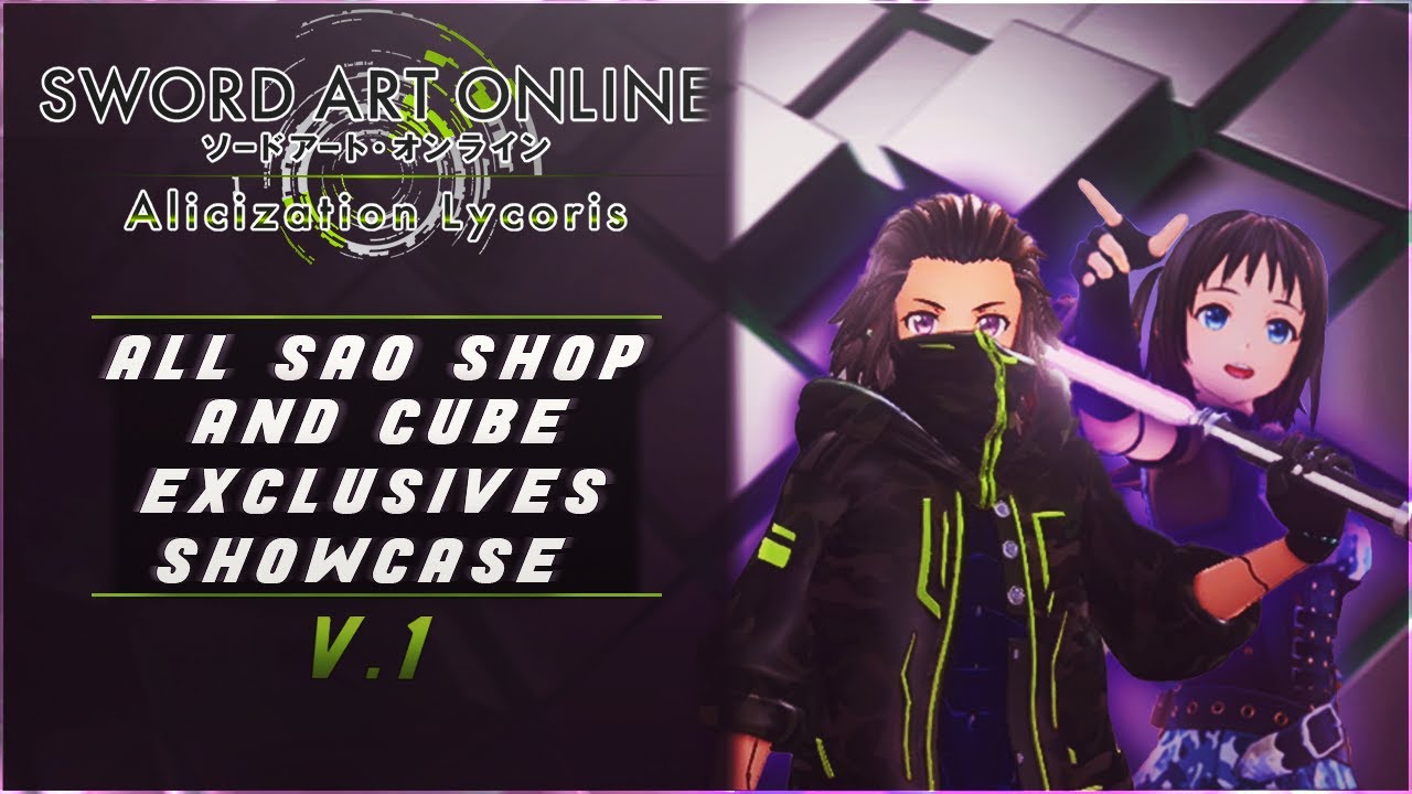 ALL SAO SHOP & CUBE EXCLUSIVES - SWORD ART ONLINE Alicization Lycoris ...