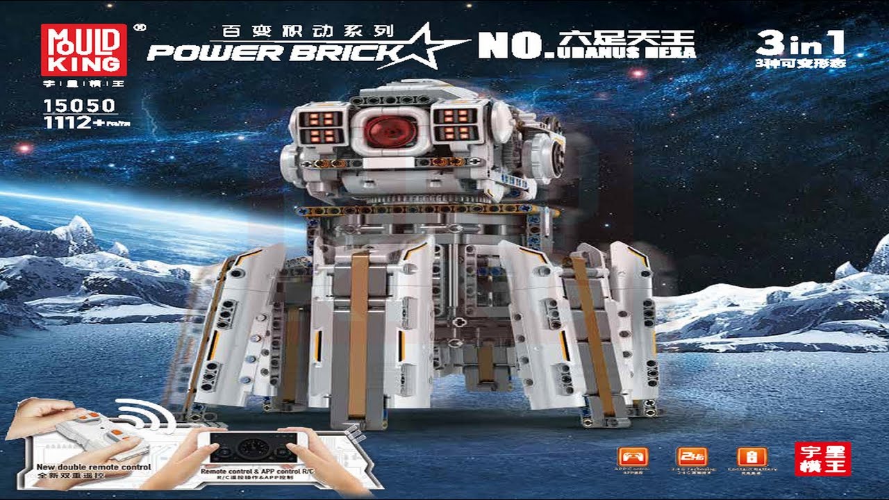 Mould King Instructions | Mould King Robot | 15050 | Uranus Hexa - YouTube
