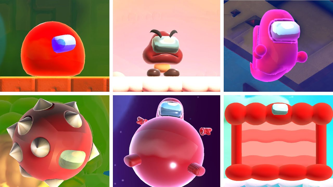 Super Mario Bros. Wonder Among Us Crewmate [All Wonder Transformations ...