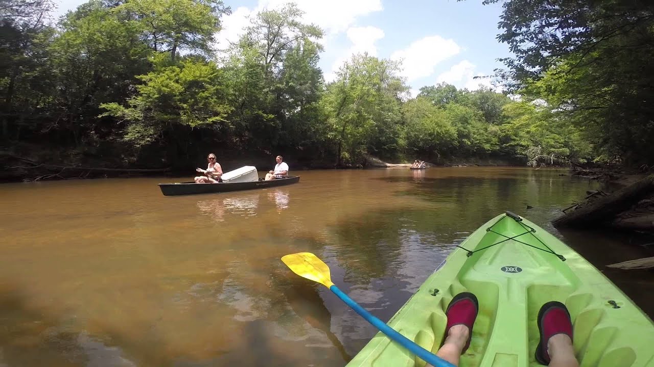 canoe and kayak the Pea River - YouTube