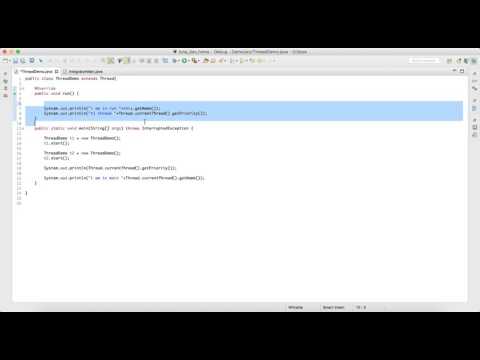 Java: 8. Thread priorities and yield()