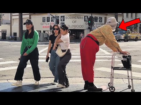 Bad Grandpa Farts On People In Hollywood CA!!!