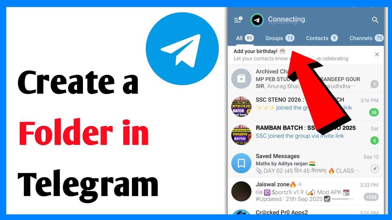 How To Create Folder in Telegram Group | How To Create a Folder in ...