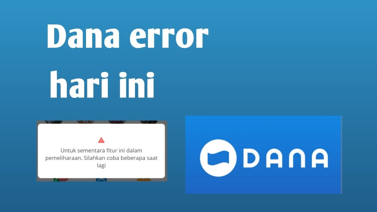 dana error hari ini 6 juli 2023 - YouTube