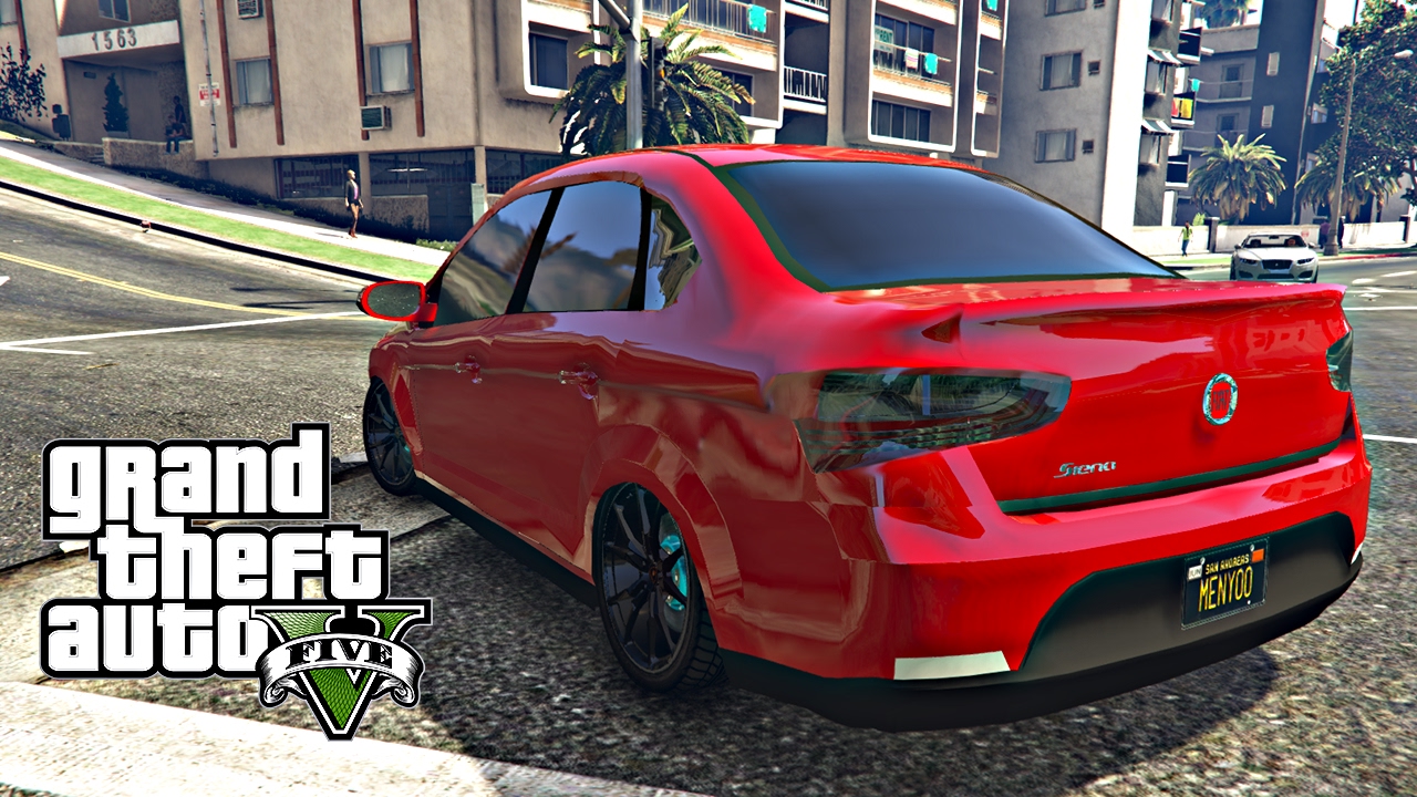GTA V Mod: Role com Carro Fiat Grand Siena 2014 - YouTube