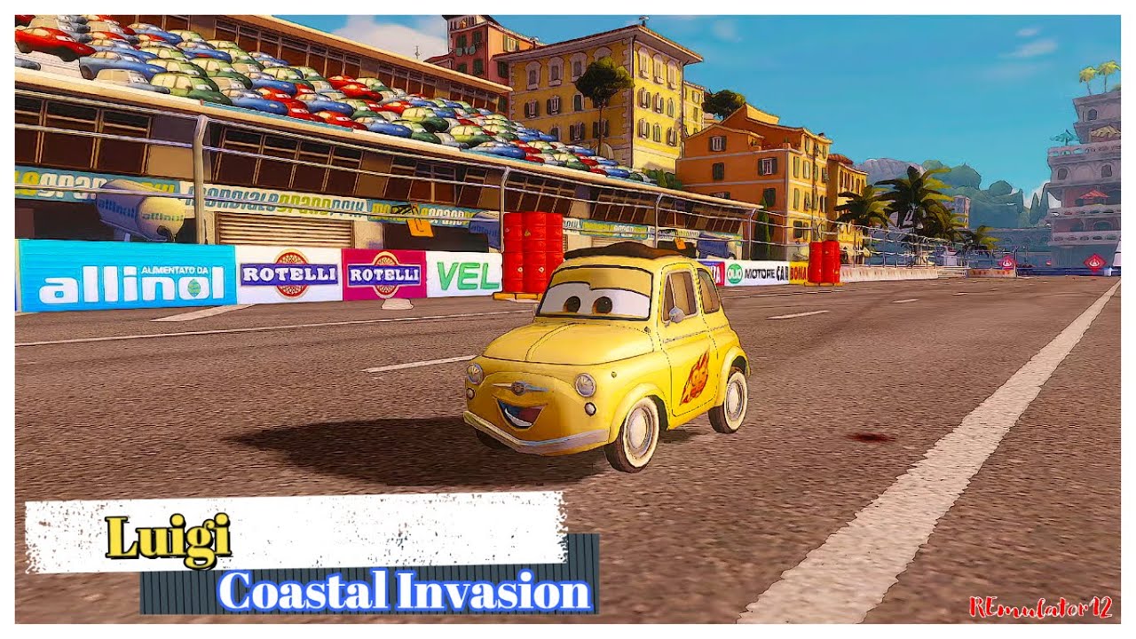 Cars 2 The Video Game | Luigi - Mission Mode | Coastal Invasion - YouTube