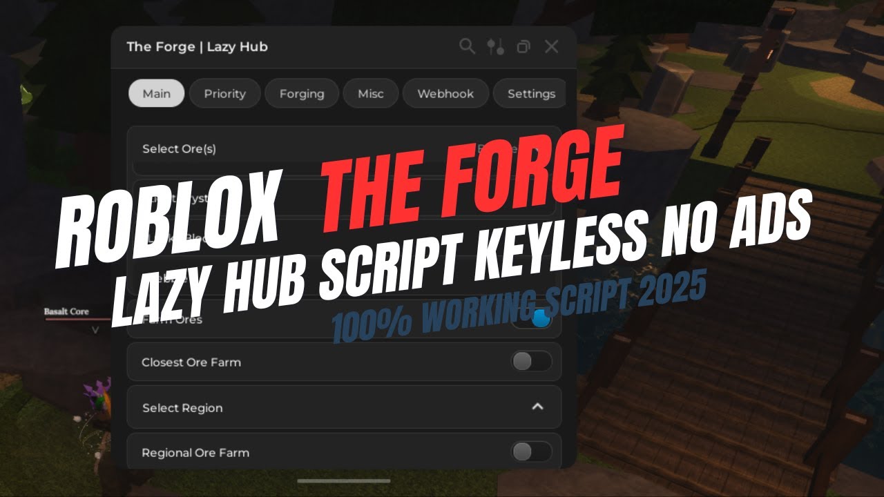ROBLOX THE FORGE SCRIPT (2025) KEYLESS NO ADS 100% WORKING SCRIPT ...
