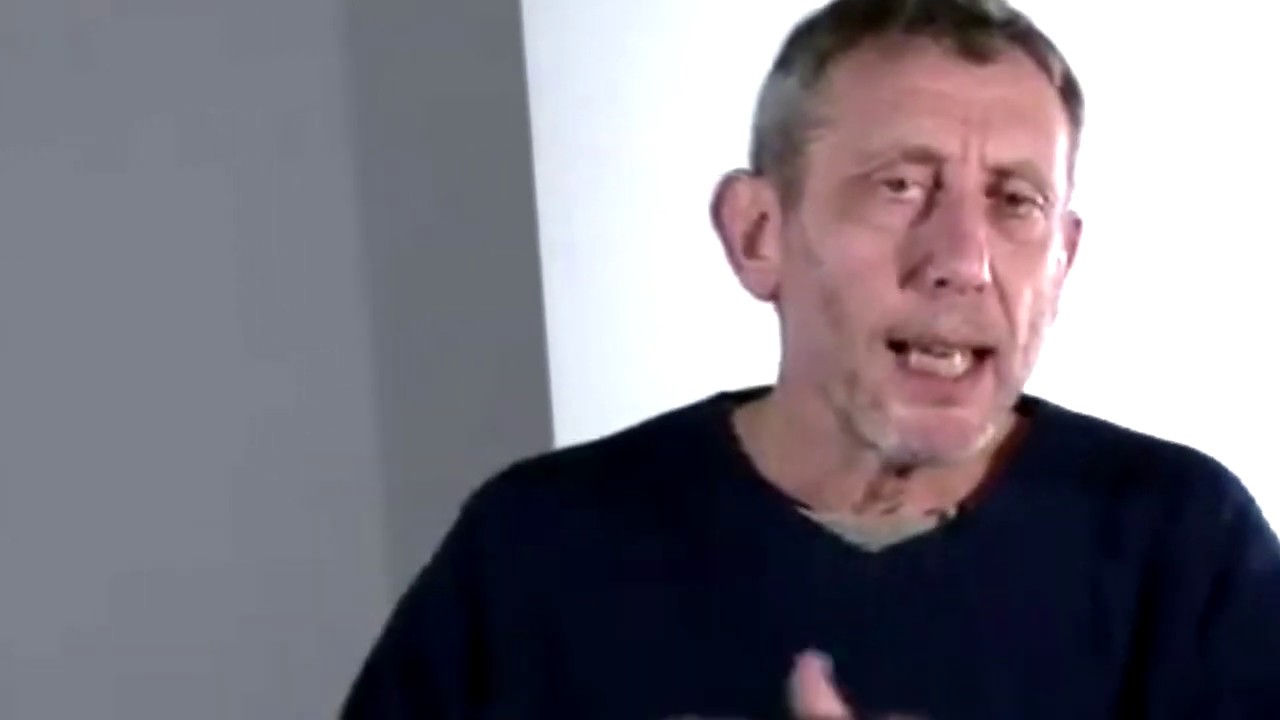 Michael Rosen dancing to Flash in the Dark from Mega Man 9 - YouTube