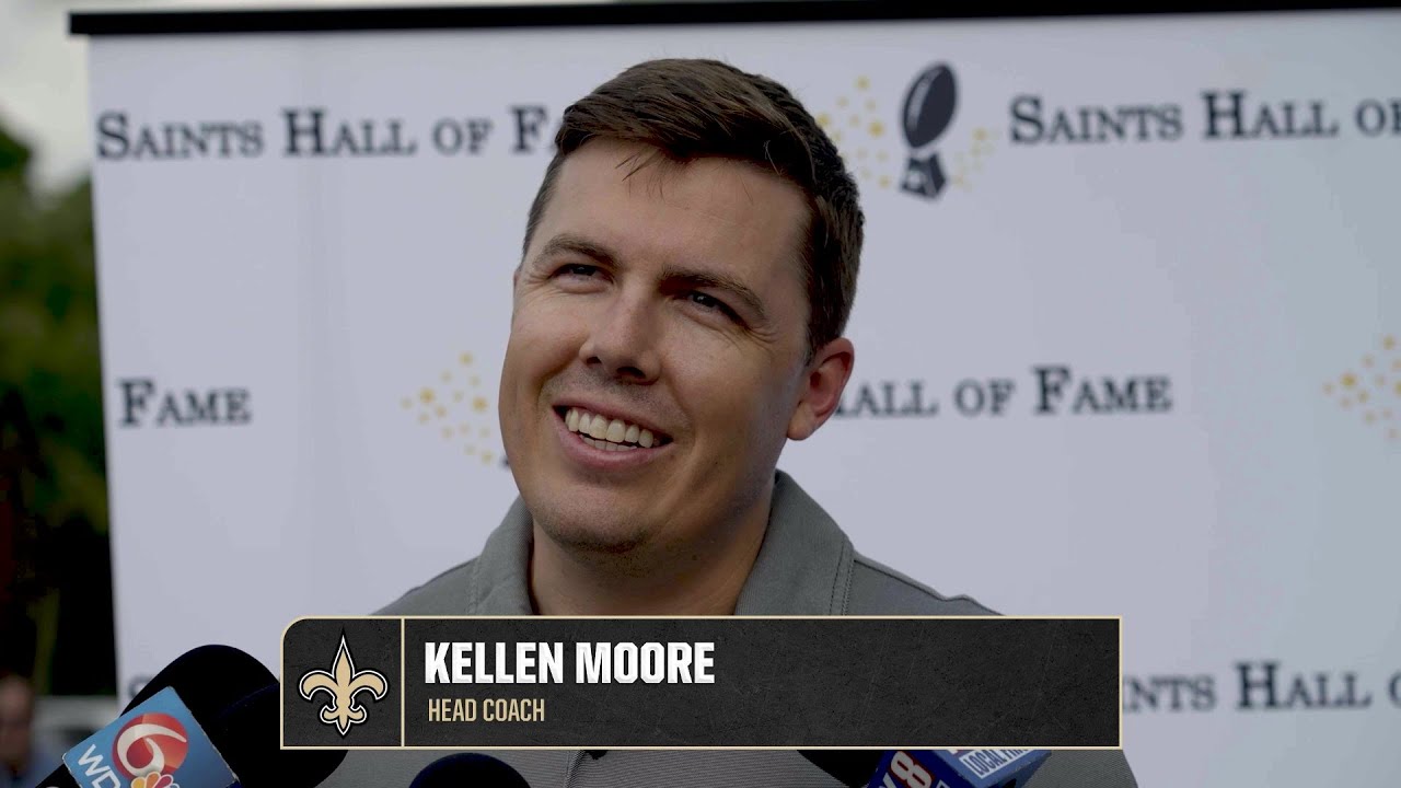 Kellen Moore on OTAs, QB competition | 2025 Saints Hall of Fame ...